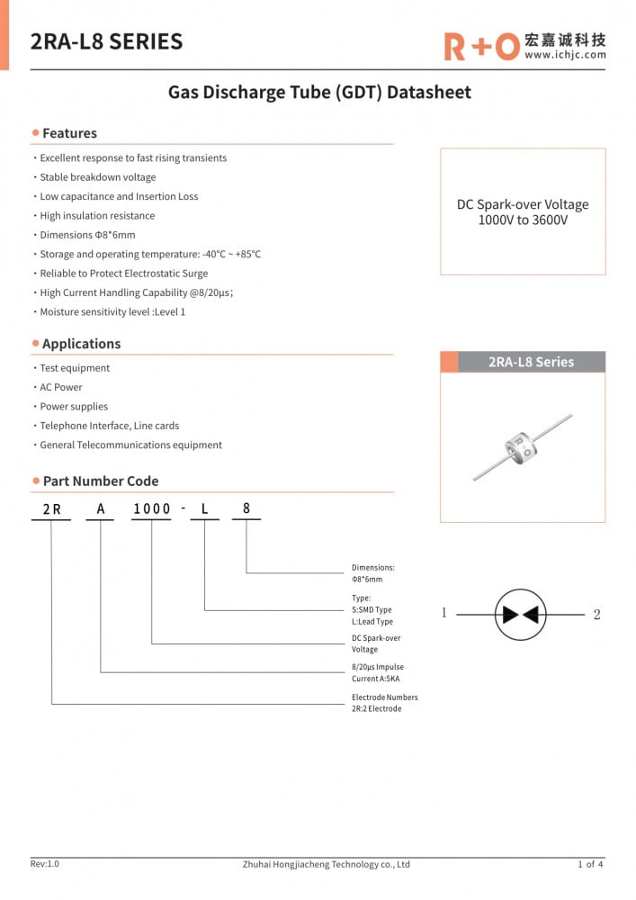 2RA1500-L8 datasheet page 1