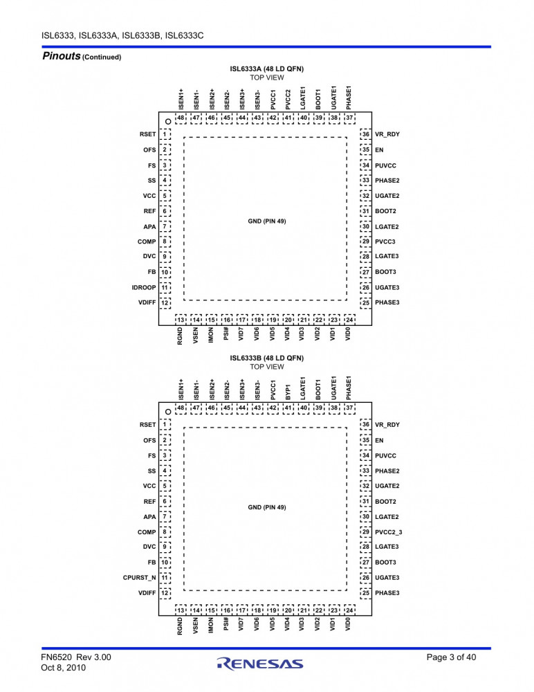 ISL6333B datasheet page 3