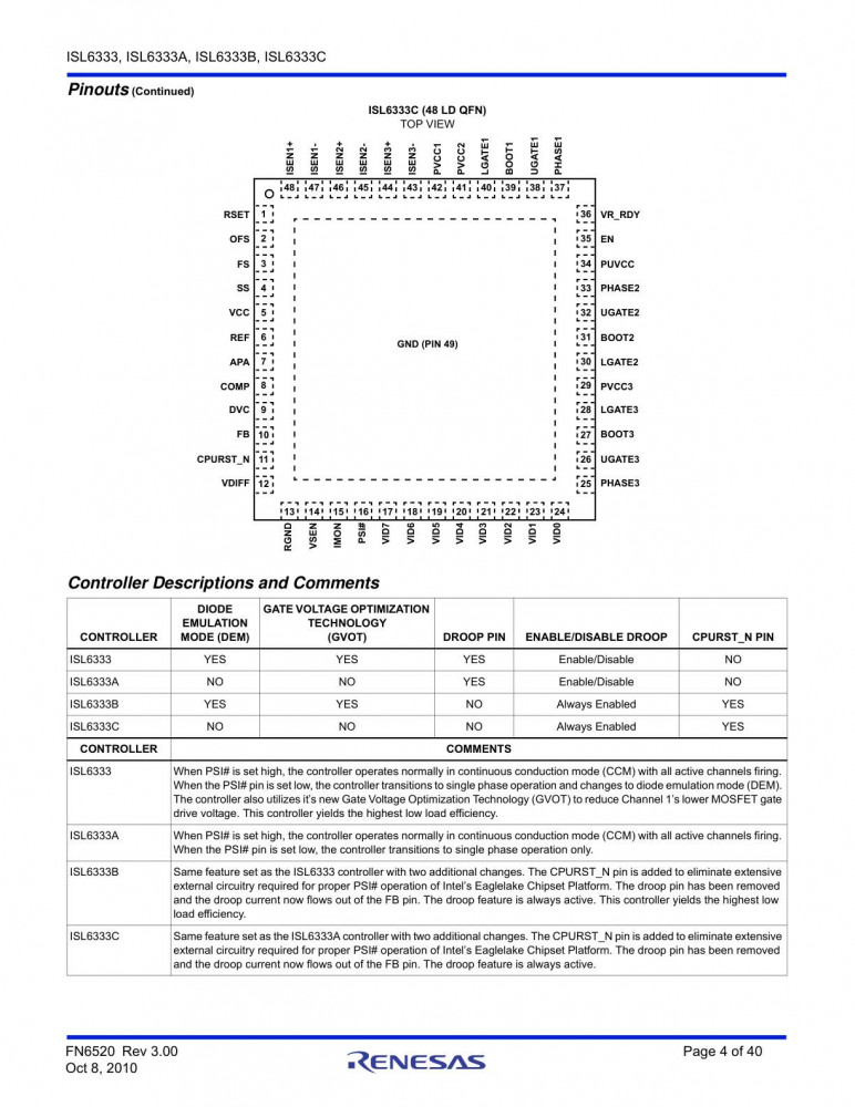 ISL6333B datasheet page 4