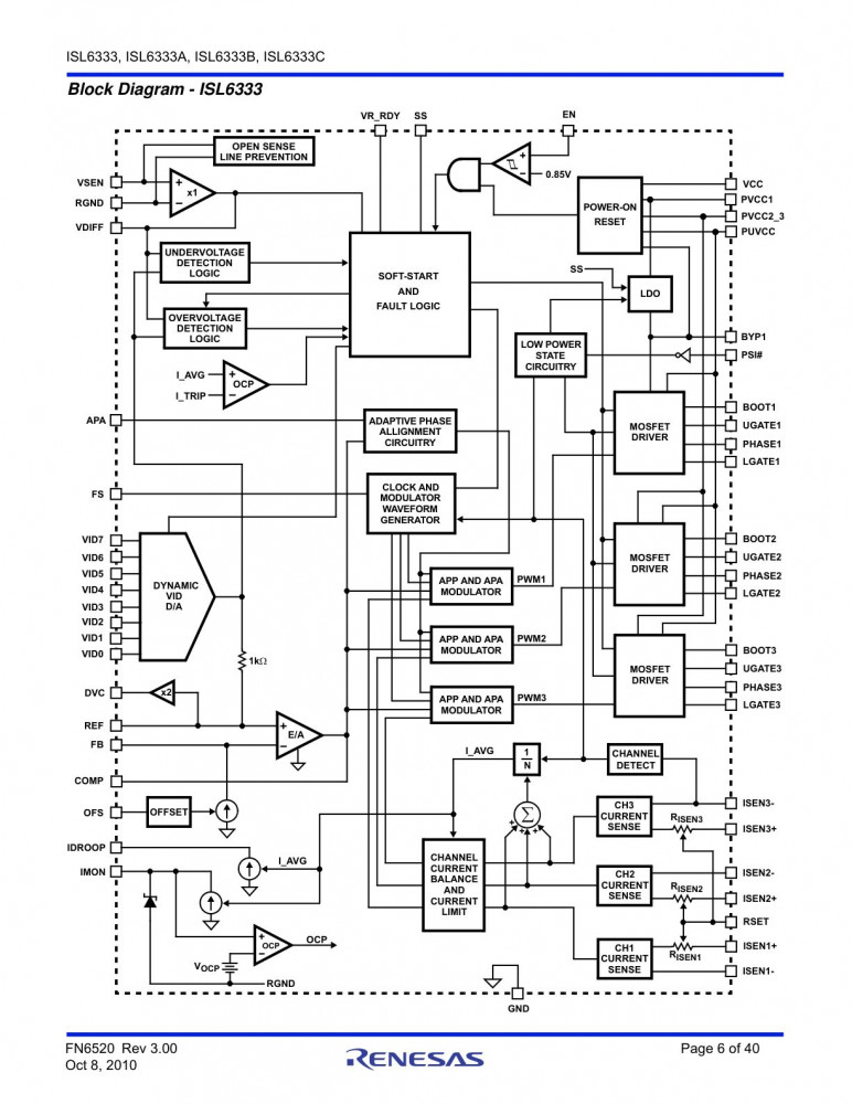 ISL6333B datasheet page 6