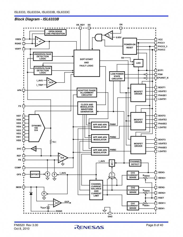 ISL6333B datasheet page 8