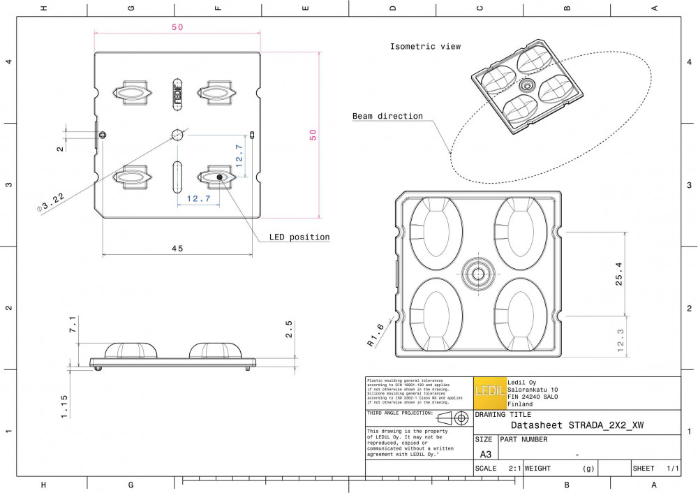 STRADA-2X2-XW technical drawing preview