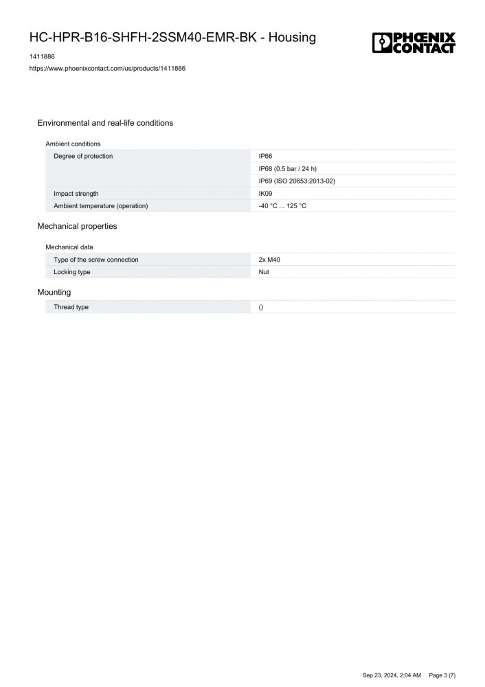 Phoenix Contact 1411886 technical document page 3