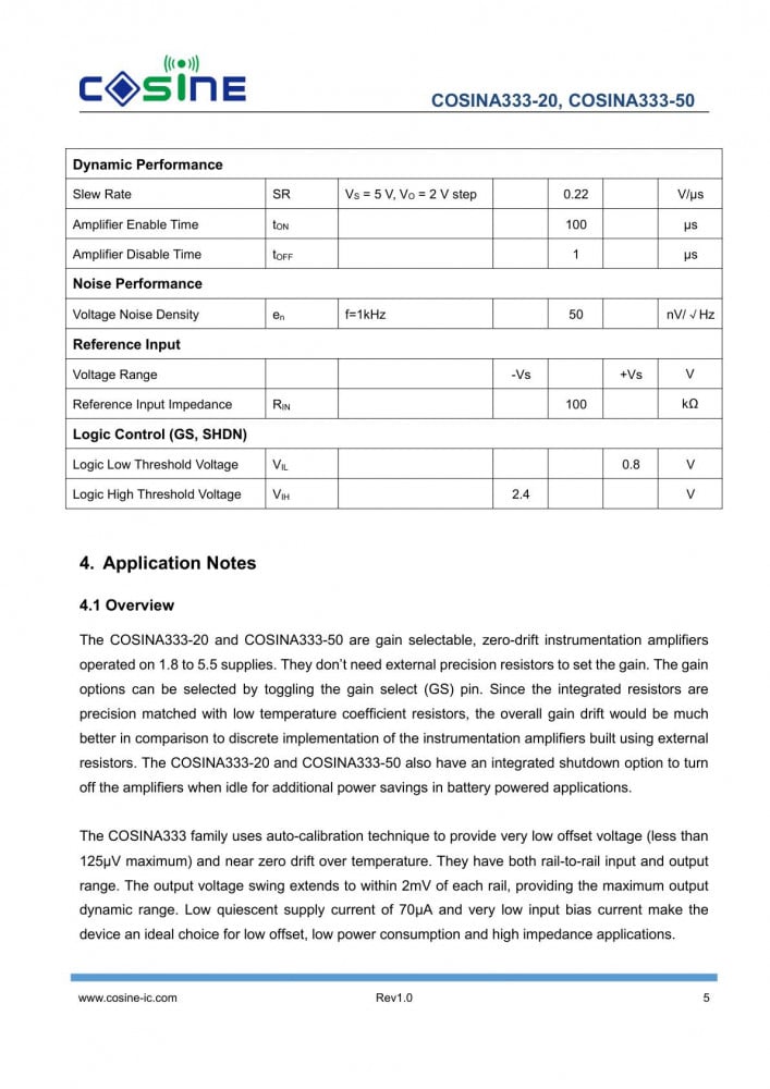 COSINA333-20MR datasheet page 5