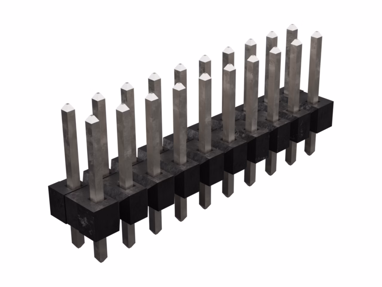 C-Grid Header, 2.54mm Pitch, Through Hole, Dual Row, Vertical, 20 Circuits, 2.54µm Tin (Sn) Plating, Tray Packaging, Lead-Free for sale