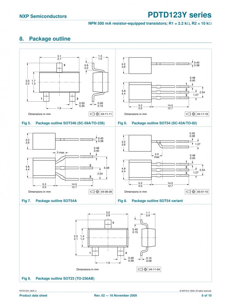 PDTD123YT datasheet page 7