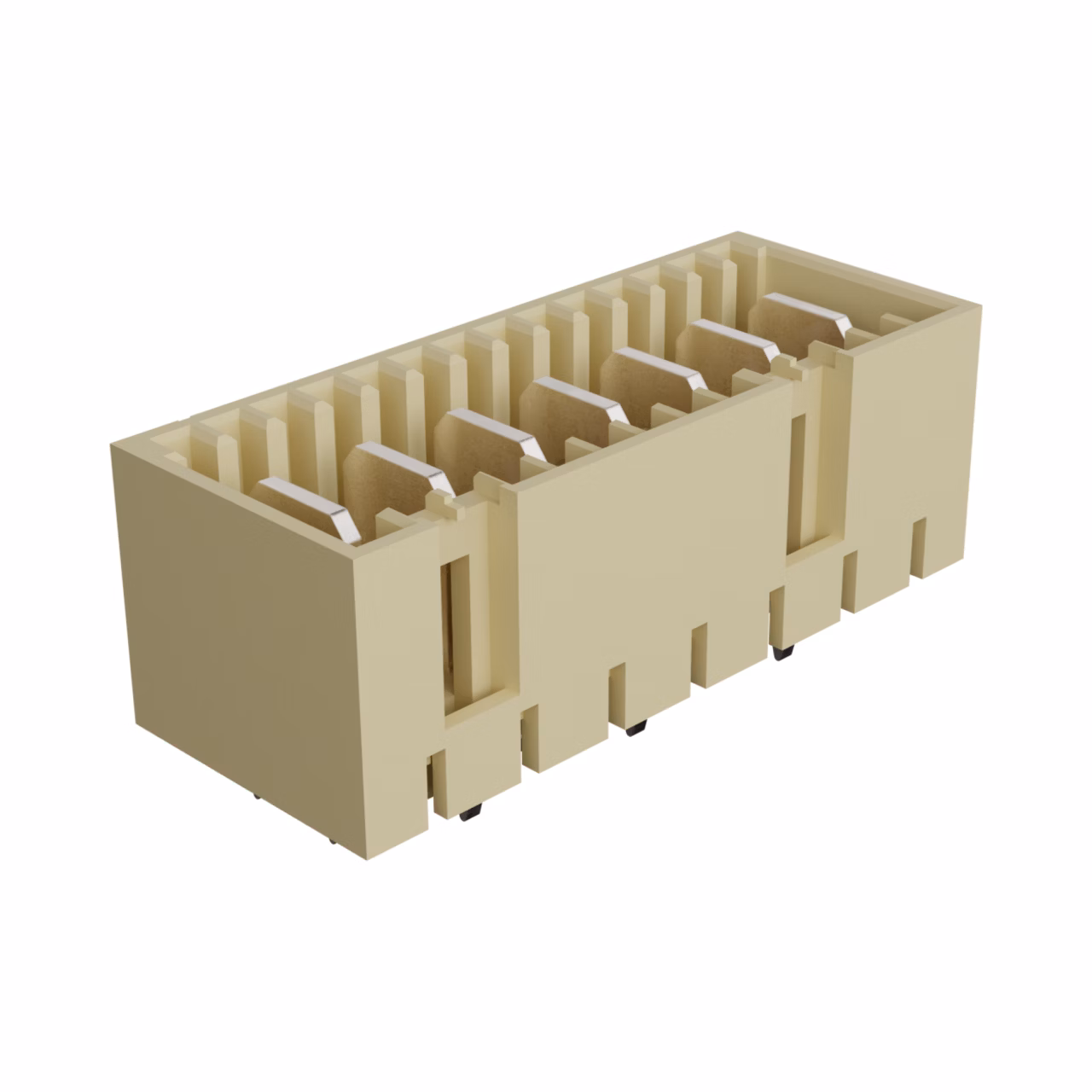 Appli-Mate RAST 5 Header, Vertical, 7 Circuits, Tin (Sn) Plating, All Position & Code Keys, Latches Between Circuits 1 & 2 and 5 & 6, PCB Polarization A, Glow-Wire Capable for sale