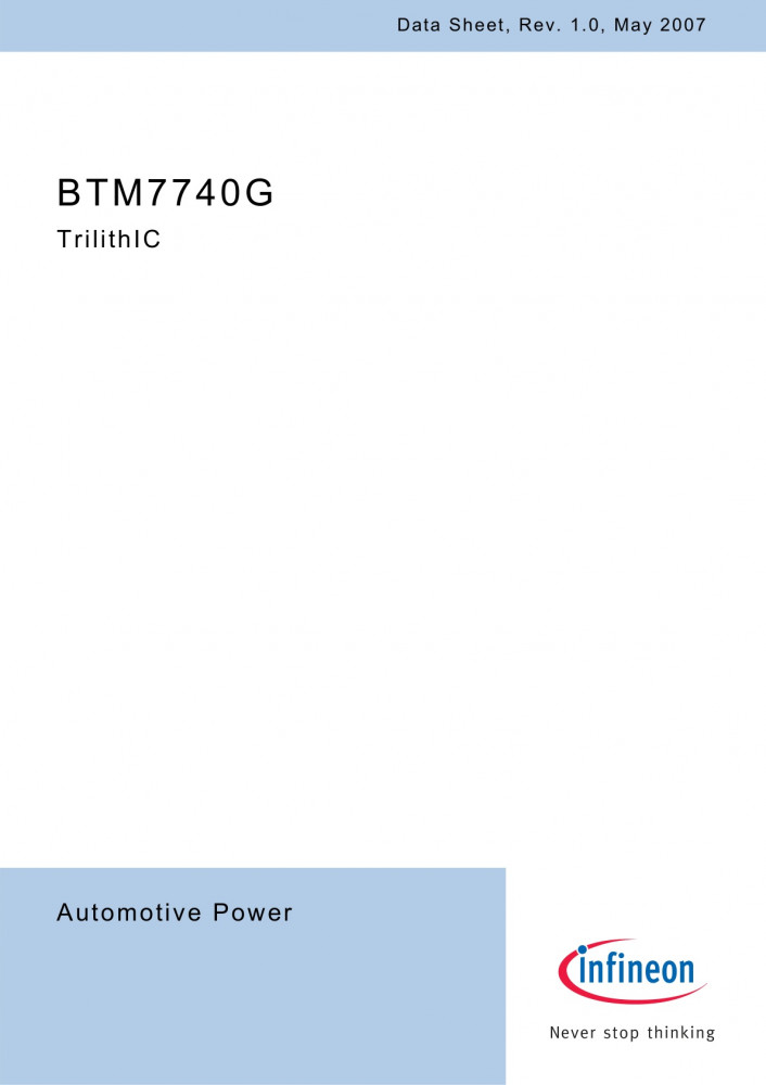 BTM7740G datasheet page 1