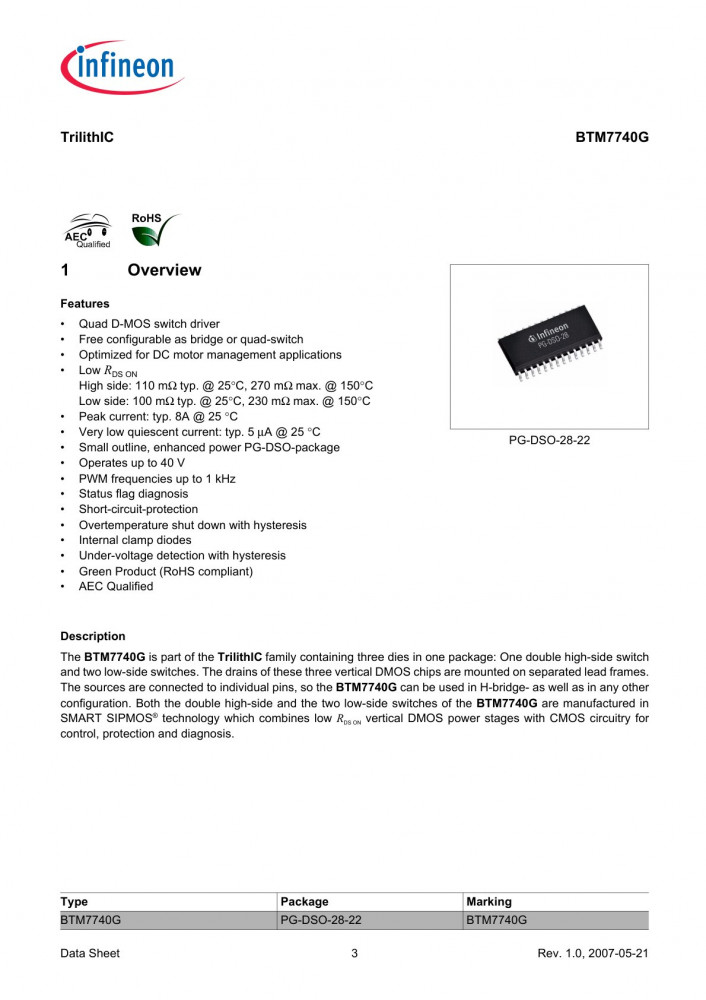 BTM7740G datasheet page 3