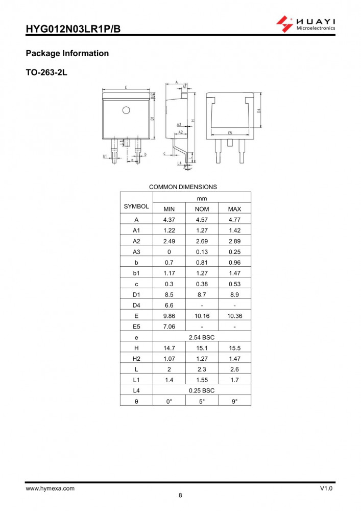 HYG012N03LR1B datasheet page 8