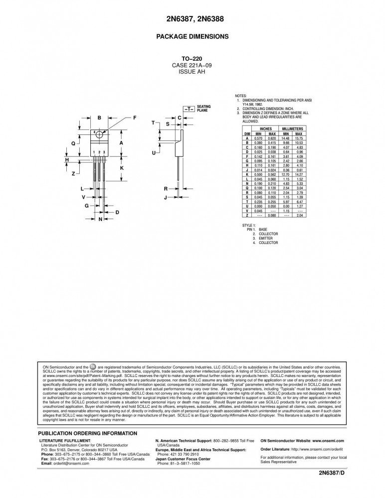 2N6388 technical document page 6