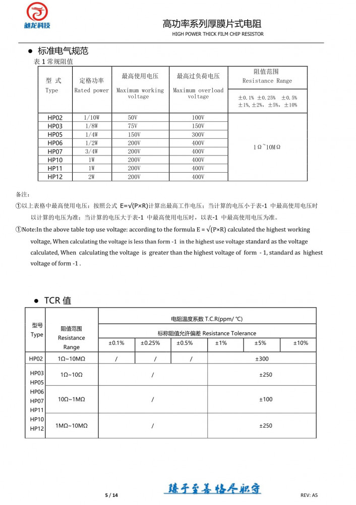 CHANGLONG datasheet page 5