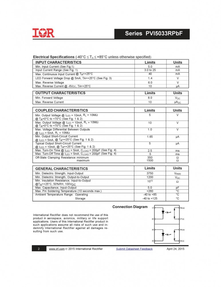 PVI5033RS-TPBF datasheet page 2