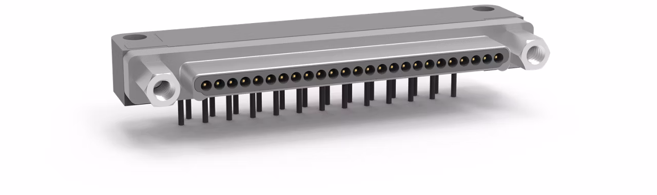 AirBorn M Series, Micro-D High Temp Board Mount Plug, 0.050