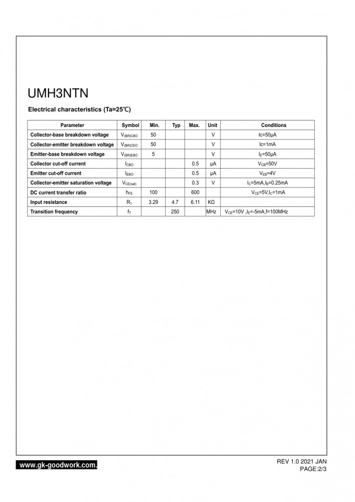 UMH3NTN-GK datasheet page 2
