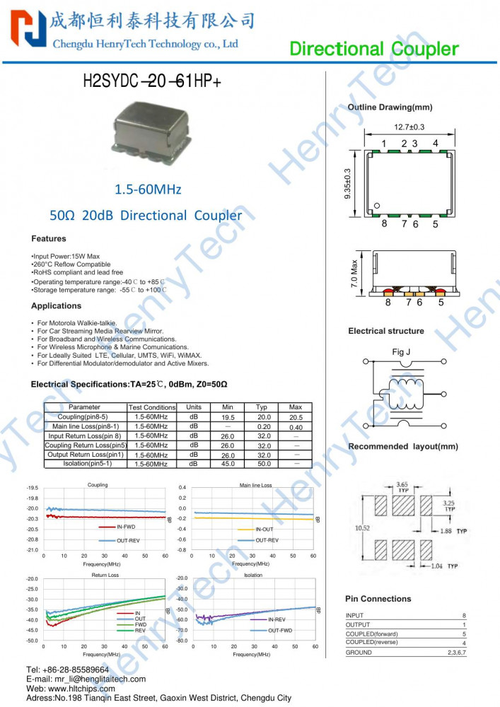 H2SYDC-20-61HP+ technical document page 1