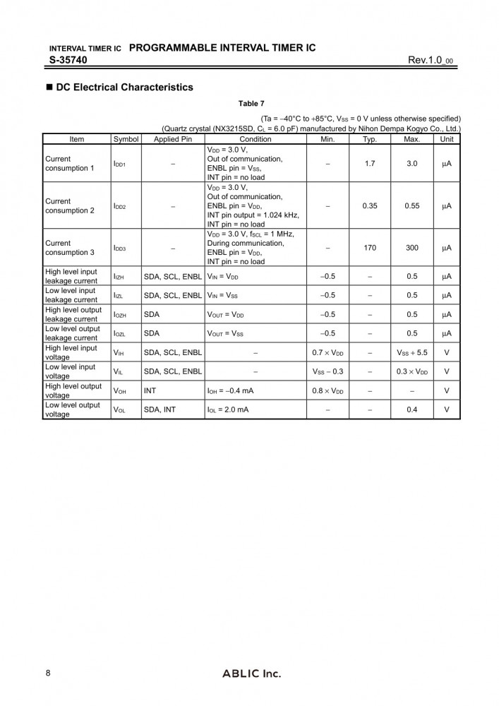 S-35740 datasheet page 8