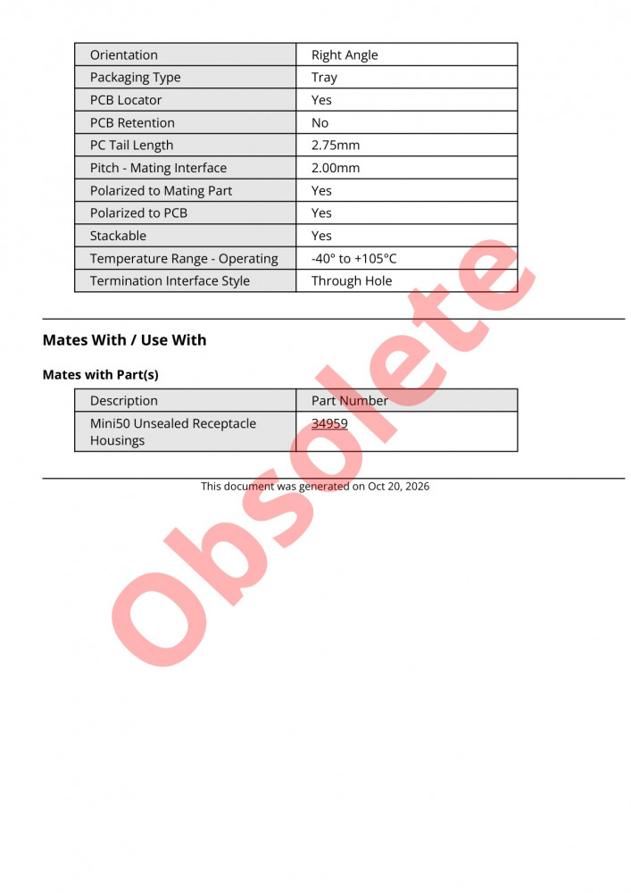 MOLEX 349611340 document page 3