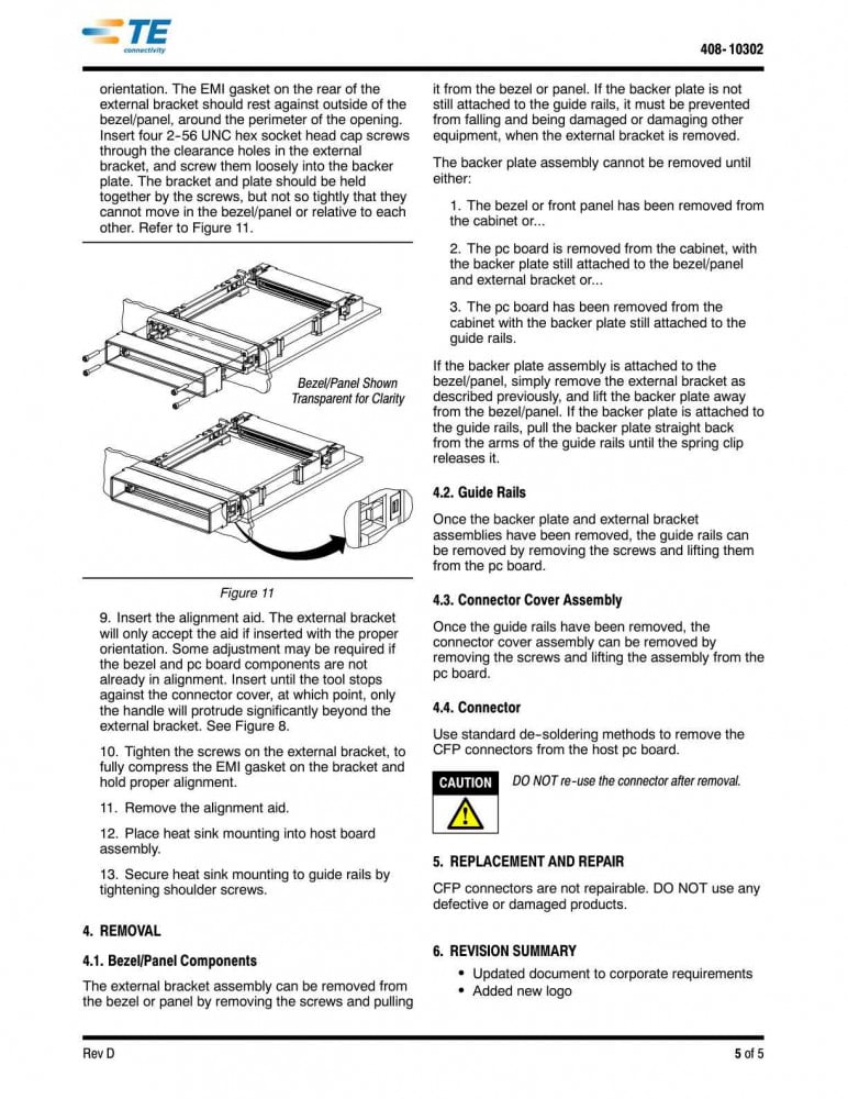 CFP connector system instruction page 5