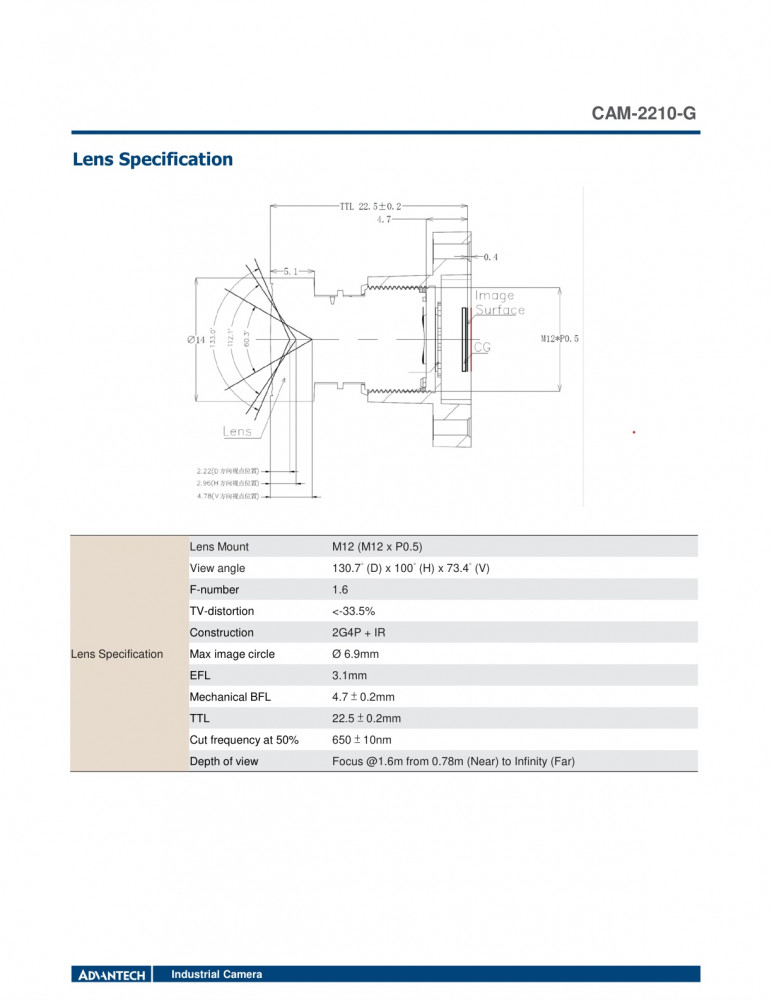 CAM-2210-G product document page 2