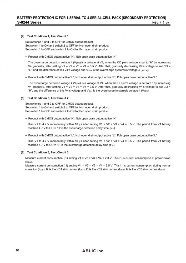 S-8244 datasheet page 10