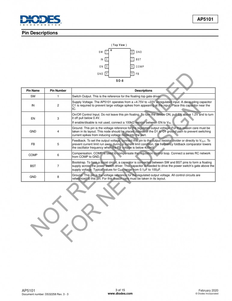 AP5101SG-13 datasheet page 3