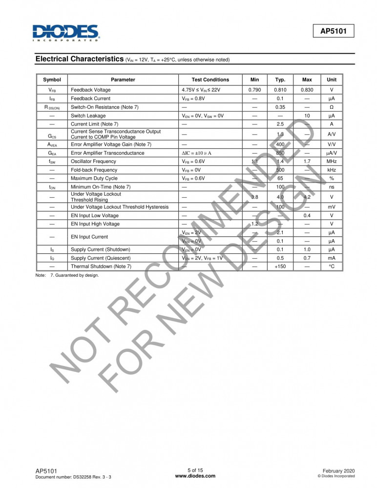 AP5101SG-13 datasheet page 5