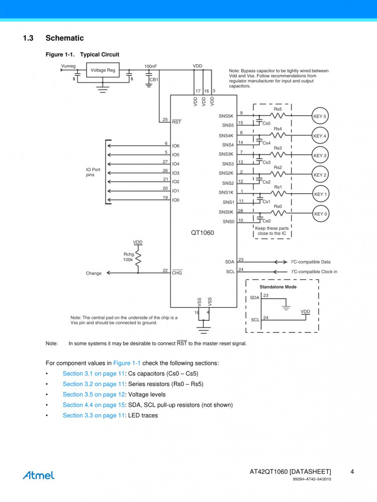 AT42QT1060 document page 4