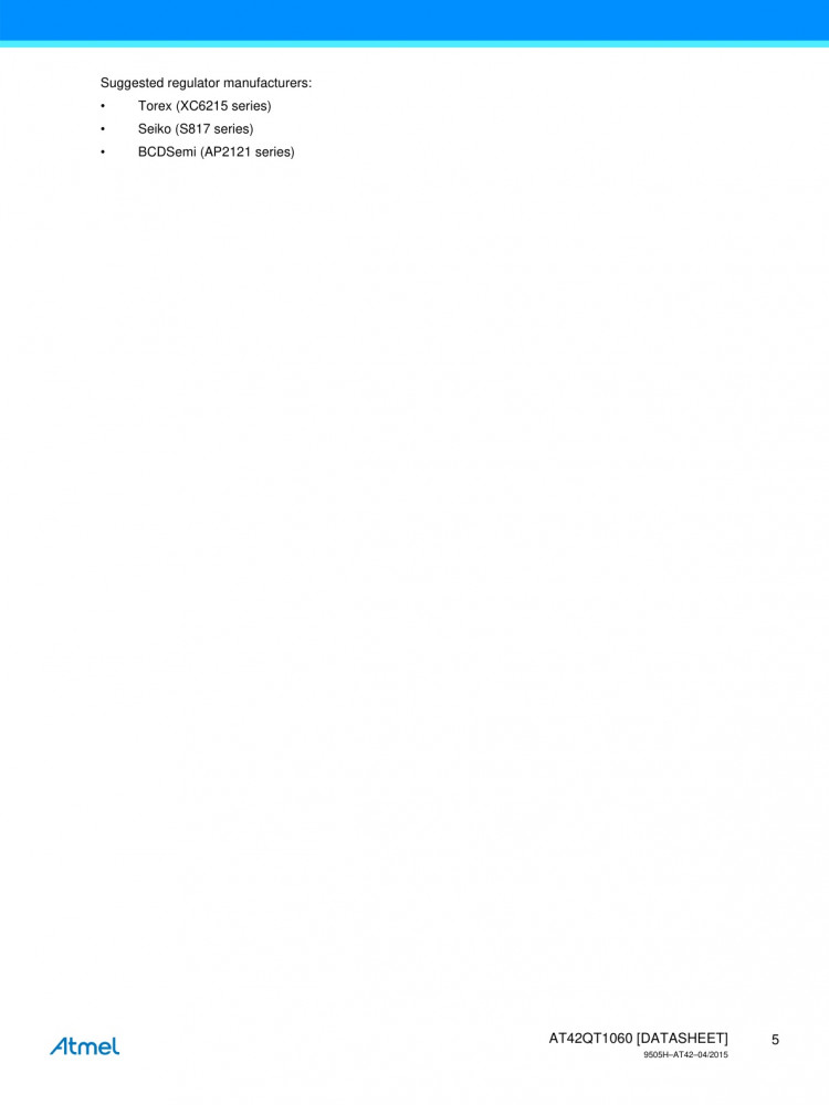 AT42QT1060 document page 5