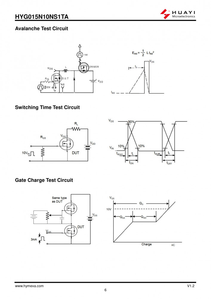 HYG015N10NS1TA datasheet page 6