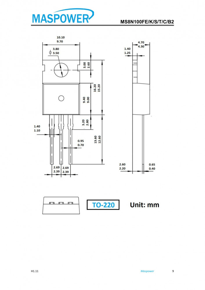 MS8N100FC datasheet page 9