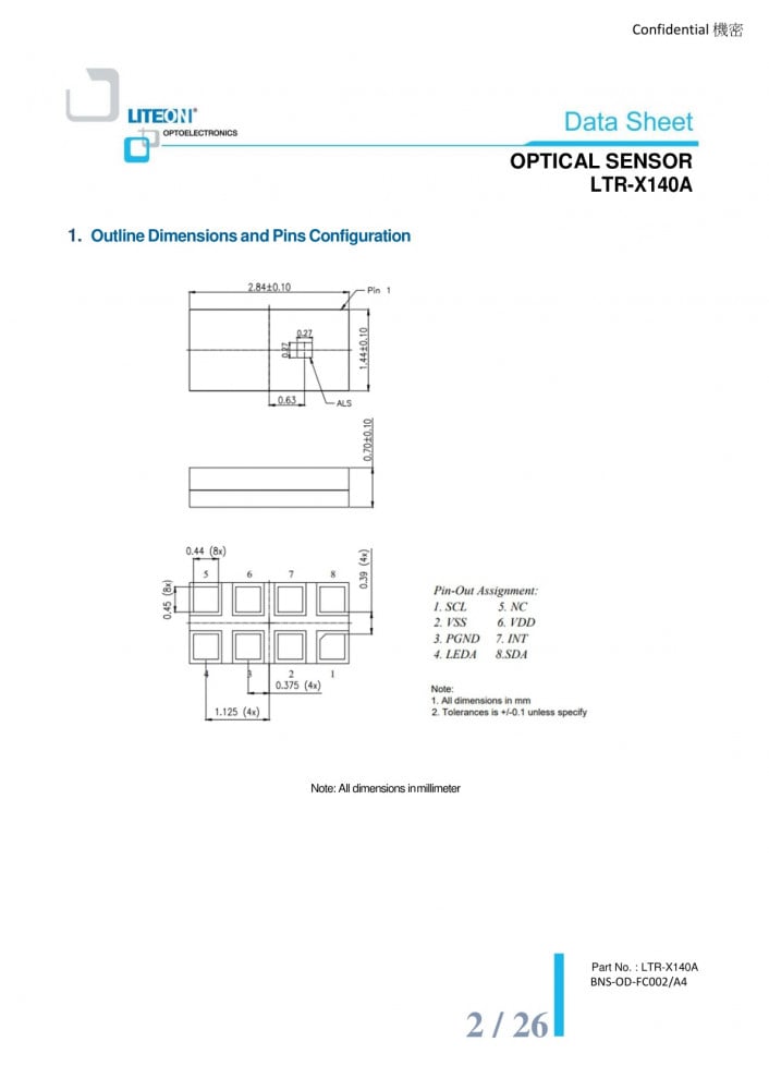 LTR-X140A datasheet page 3