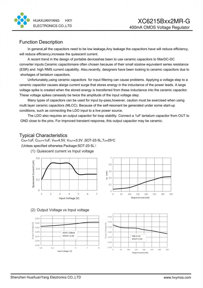 XC6215B332MR-G-HXY datasheet page 4