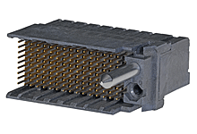 Impact 100 Ohm 3 Pair Right-Angle Male Header, Right Guide, Open Endwall, 16 Columns, 144 Circuits, Pin Length 4.90mm, Plated Through Hole Dimension 0.39mm, Keying Orientation A, Lead-Free for sale
