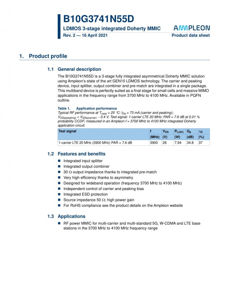 B10G3741N55DZ datasheet page 1