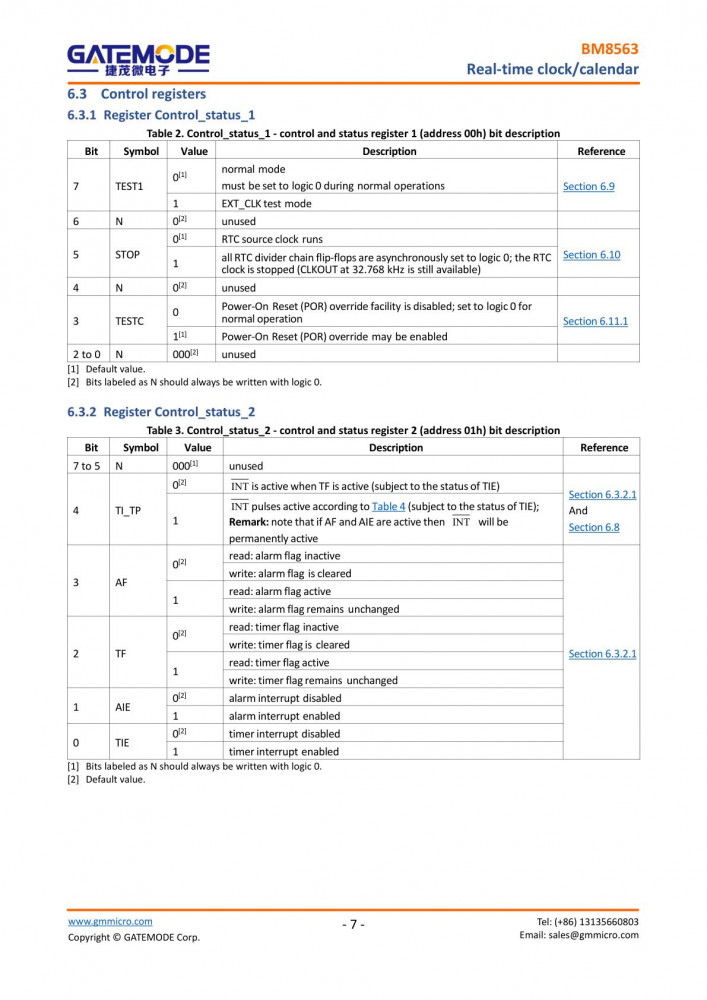 BM8563EMA datasheet page 7