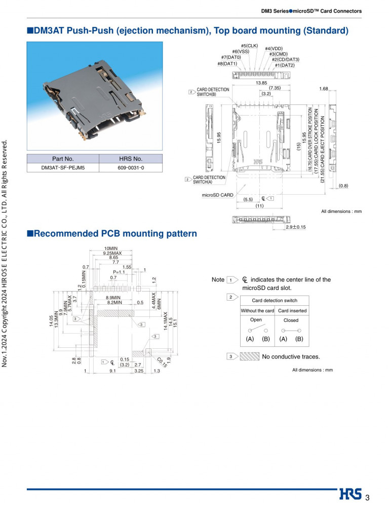 HRS DM3 Series document page 3