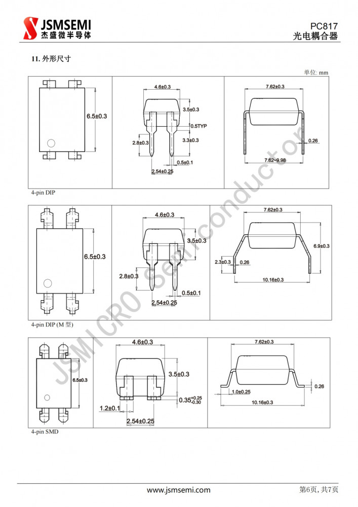 PC817C datasheet page 6