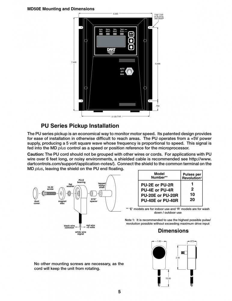 DART MD50E manual page 7