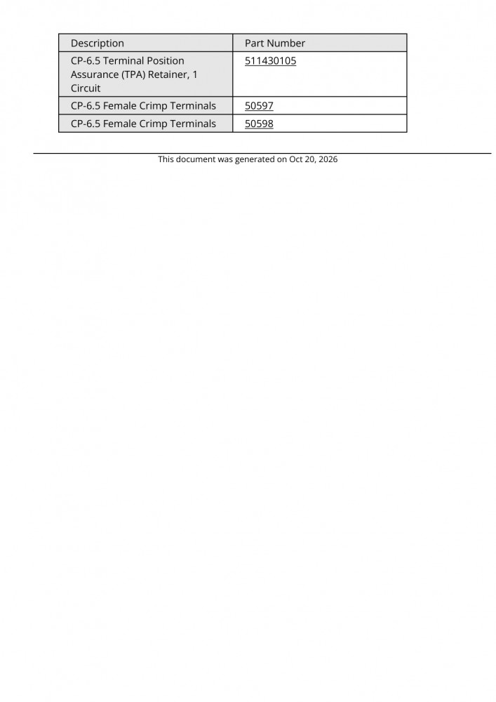 Technical document page 4 for Molex 1512072208