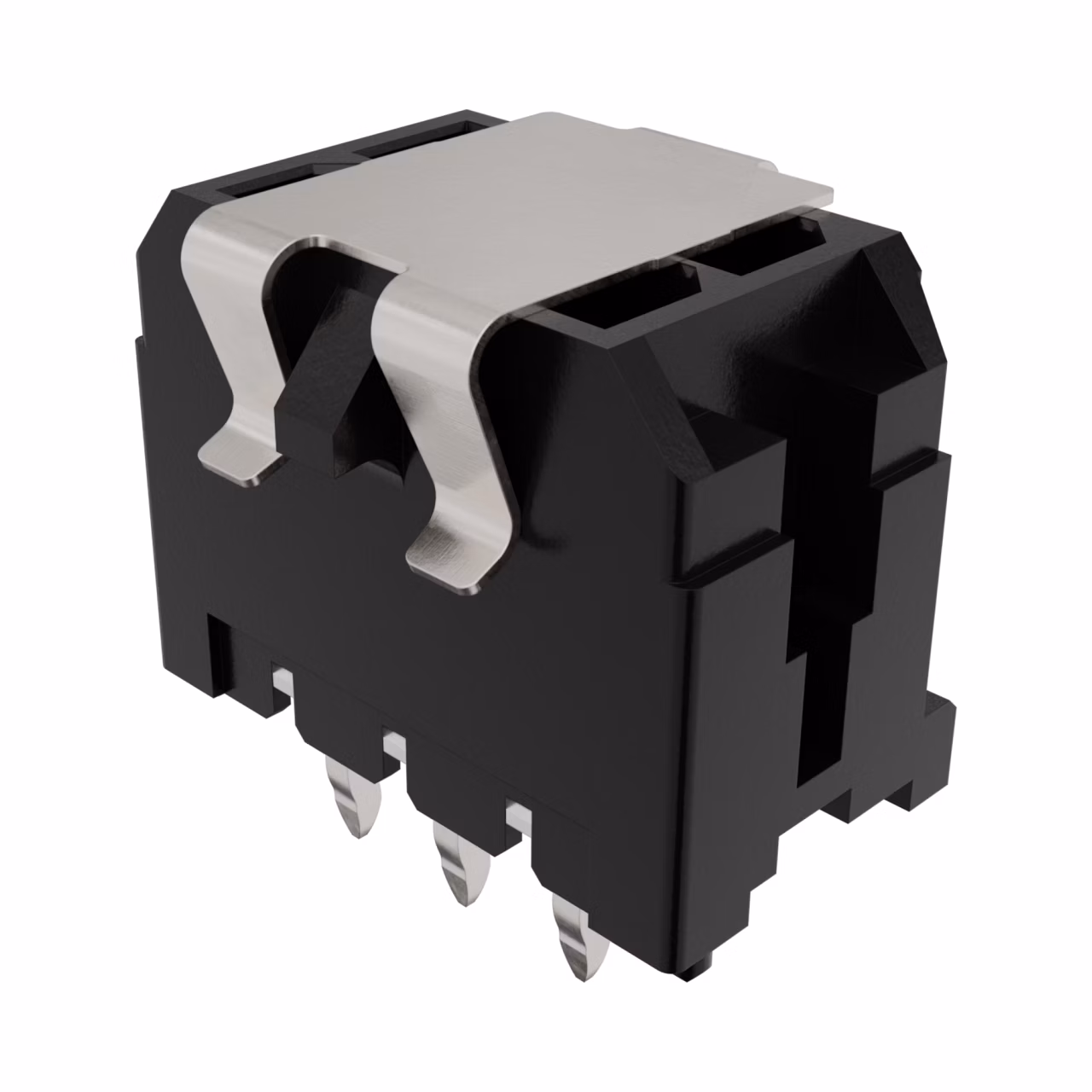Micro-Fit 3.0 Vertical Header, 3.00mm Pitch, Dual Row, 6 Circuits, with PCB Polarizing Peg, 0.76µm Gold Plating, Glow-Wire Capable, Black, Tape and Reel, with Pick and Place Cap for sale