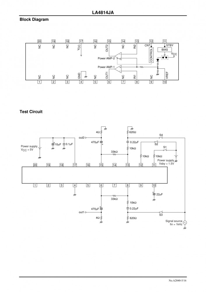 LA4814JA-AE datasheet page 5