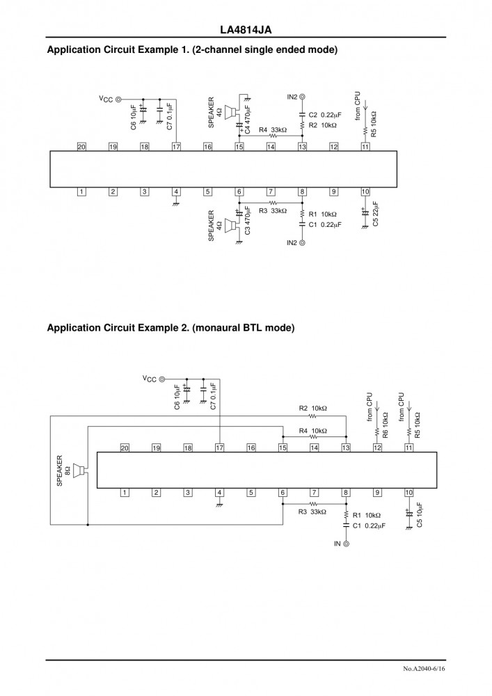 LA4814JA-AE datasheet page 6