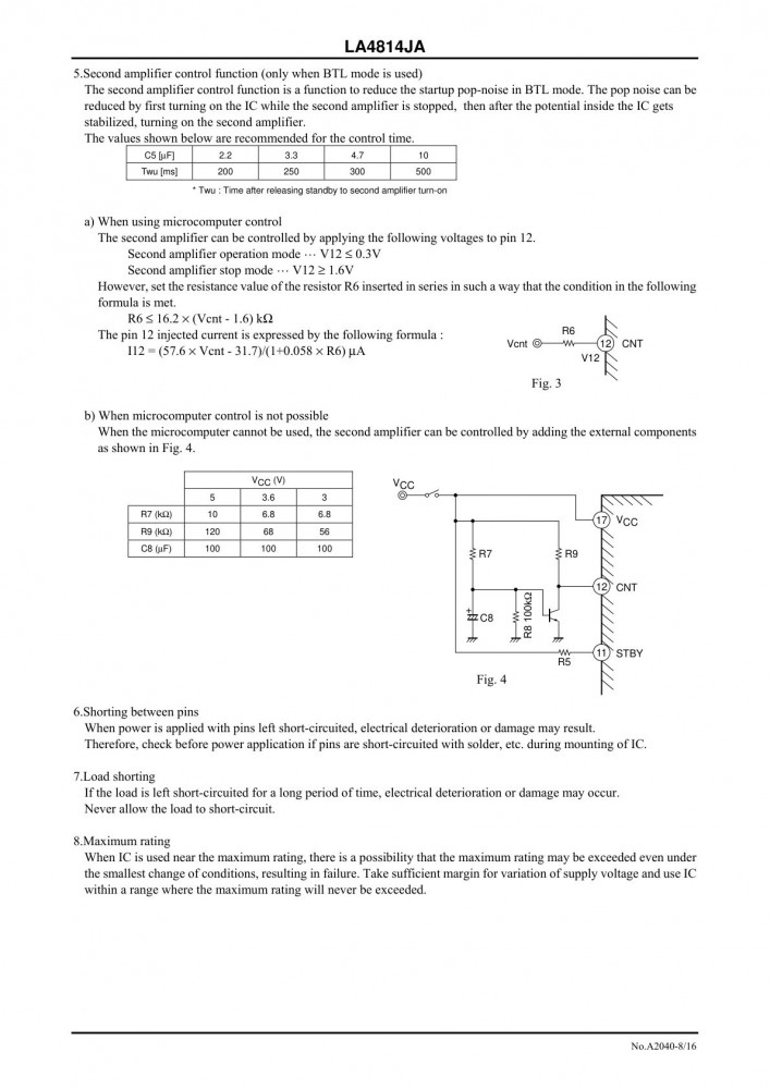 LA4814JA-AE datasheet page 8