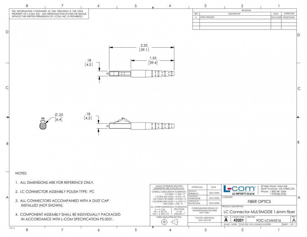 FOC-LCMMS16 technical document preview