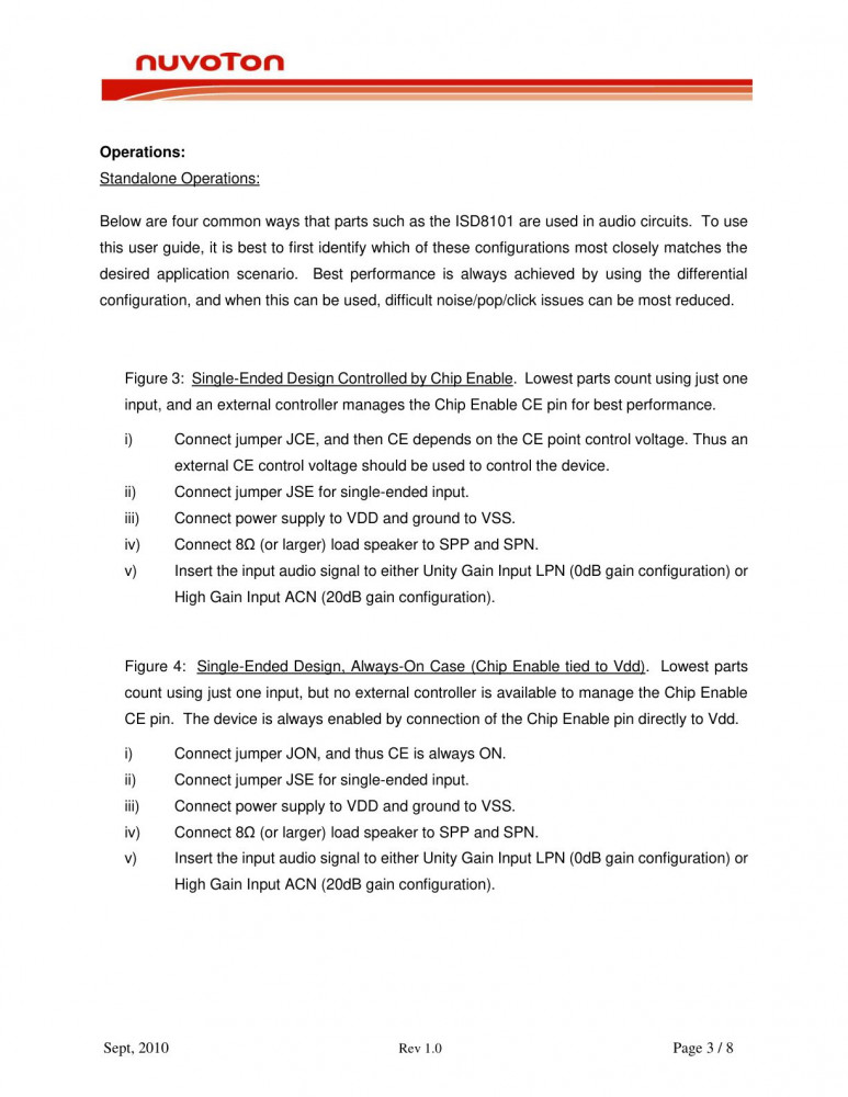 ISD-DEMO8101 manual page 3