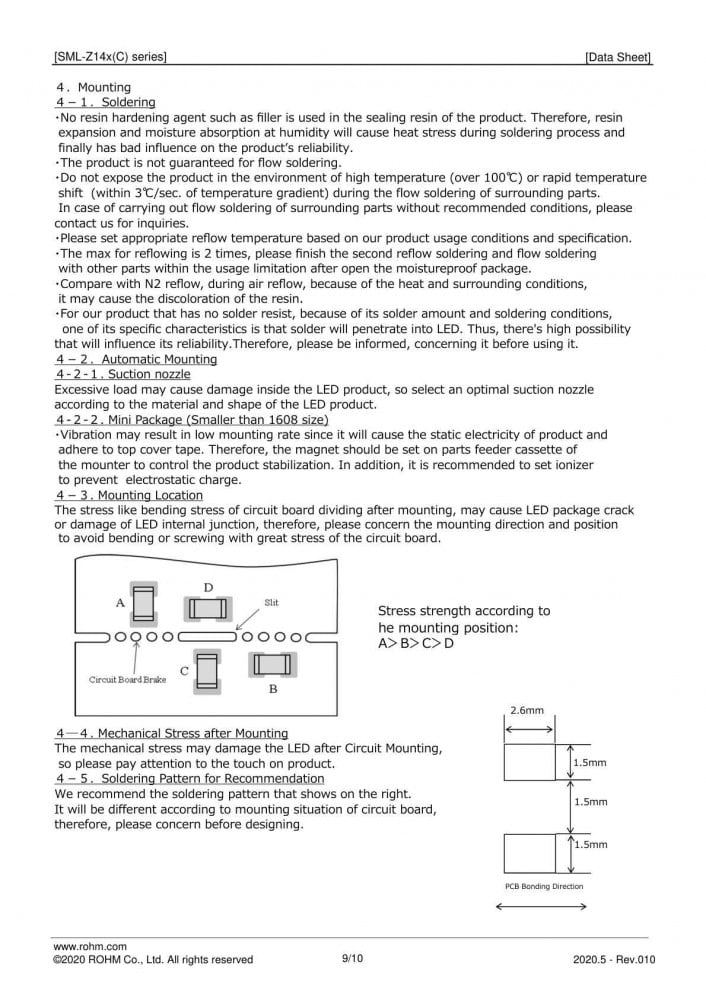 ROHM SML-Z14YTT86C document page 9