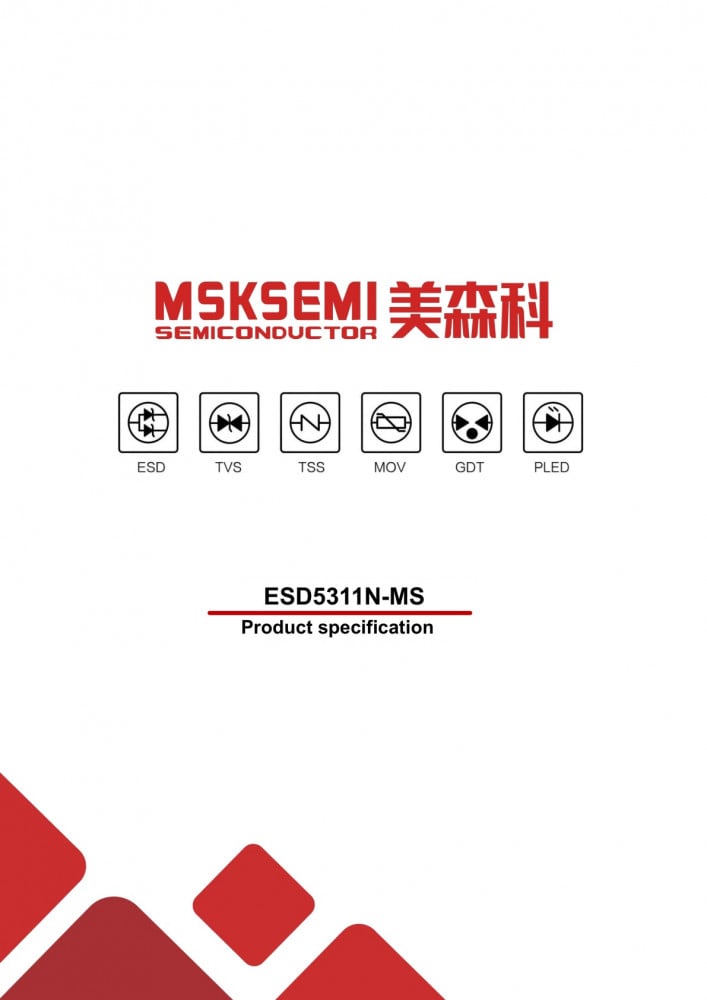 ESD5311N-MS datasheet page 1
