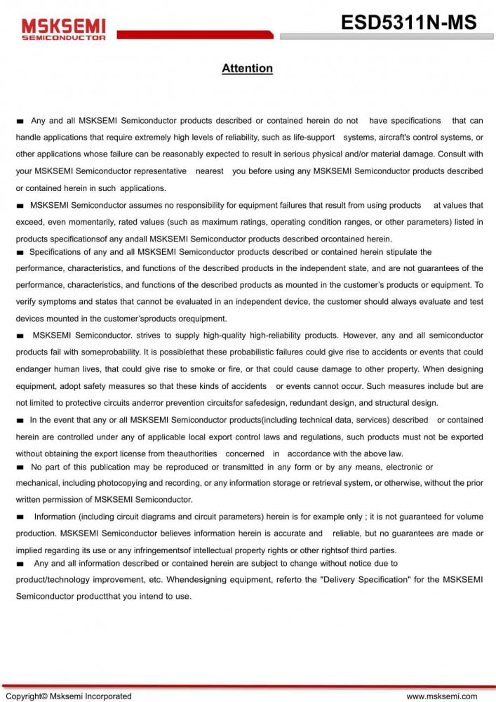 ESD5311N-MS datasheet page 5