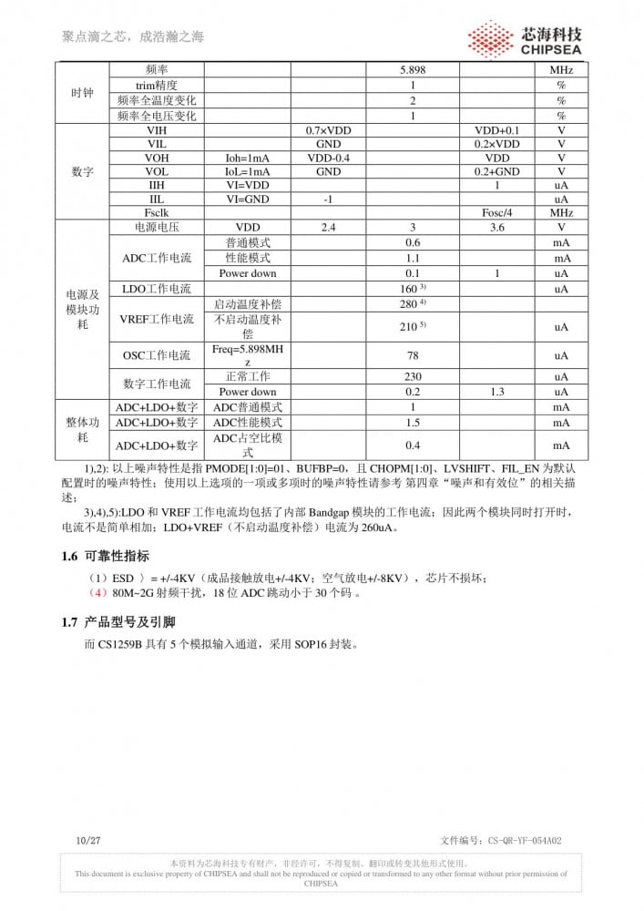 CS1259B technical document page 10